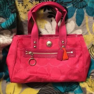 Coach | Bags | Coach Hot Pink Handbag | Poshmark